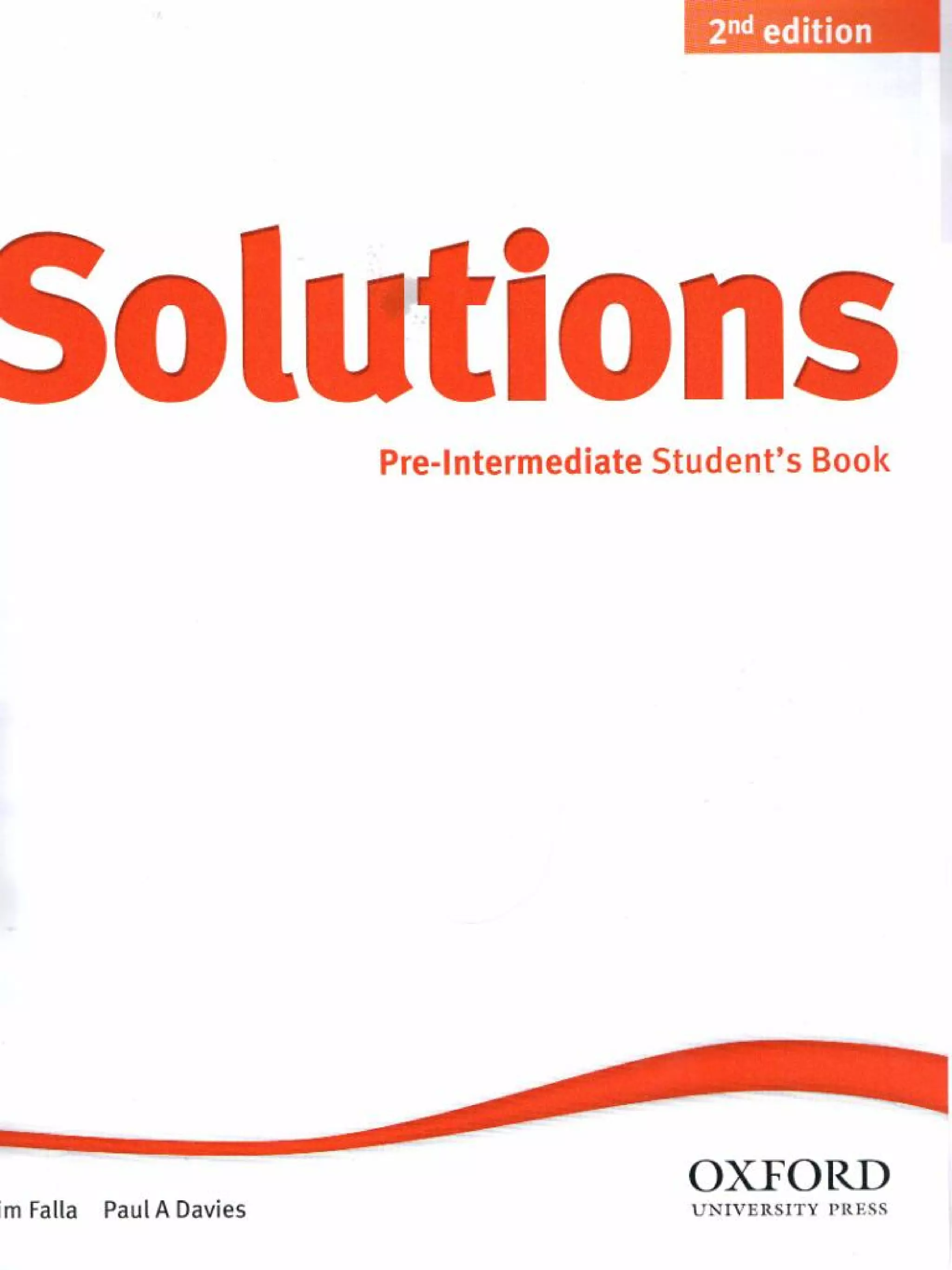Oxford solutions 2nd edition pre intermediate student book.pdf (1) | PDF