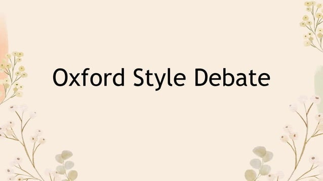 Oxford Style Debate.pptx | Law