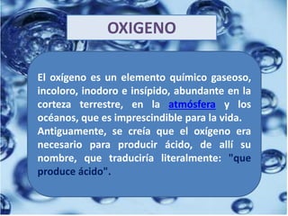 Oxígeno | PPTX