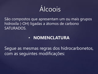 Química Orgânica- Funções Oxigenadas | PPTX