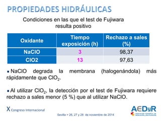 Oxidación de membranas de ósmosis inversa | PPSX
