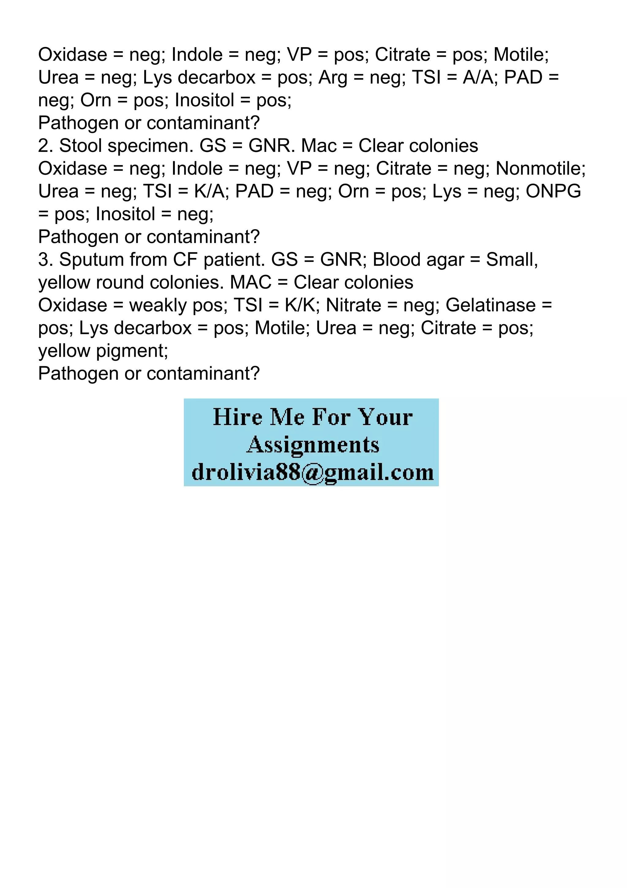 Oxidase neg Indole neg VP pos Citrate pos Motile.pdf