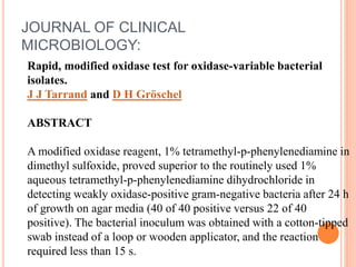 Oxidase test | PPTX