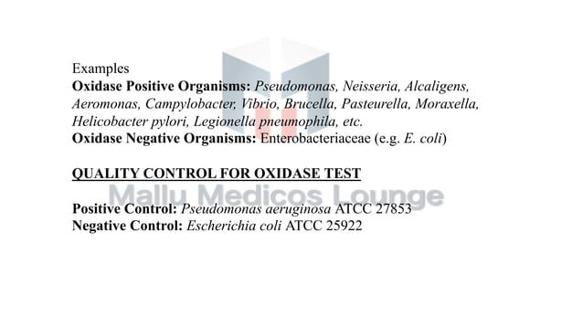 Oxidase Test Microbiology | PDF | Chemistry | Science