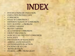 effects of Oxidation in daily life | PPTX