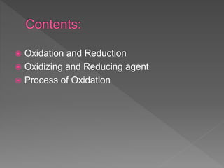Oxidation | PPTX