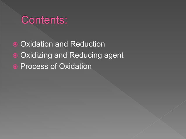 Oxidation | PPTX