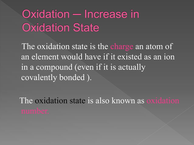 Oxidation | PPTX