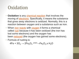 Oxidation | PPT
