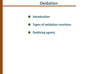 Oxidation | PPT