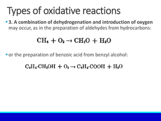 Oxidation process, Unit processes of Chemical engineering | PDF ...