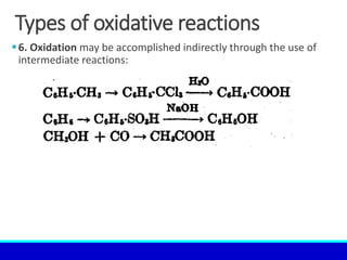 Oxidation process, Unit processes of Chemical engineering | PDF ...