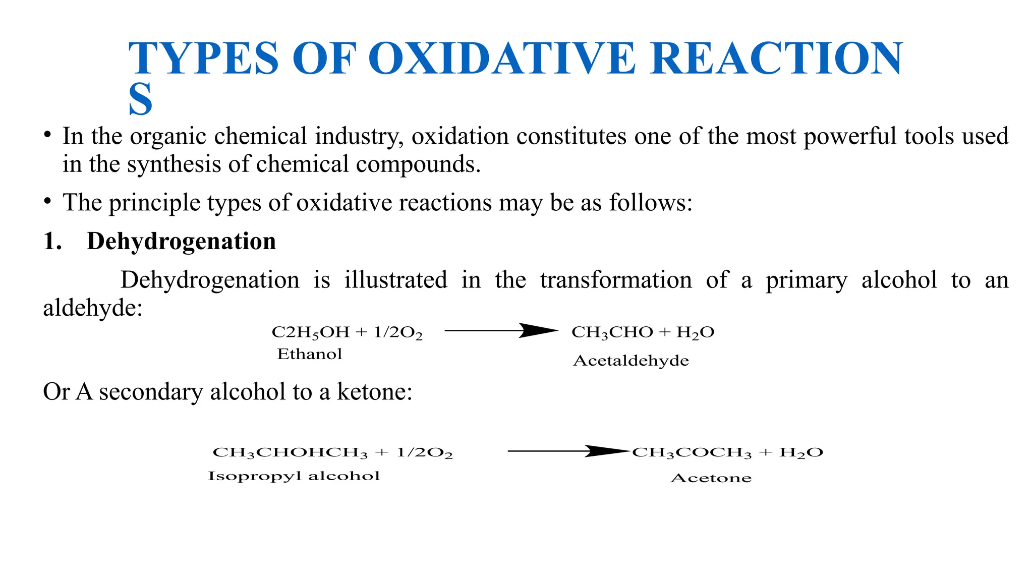 Oxidation Reaction (Process Chemistry "MPC 204T") MSc .pptx
