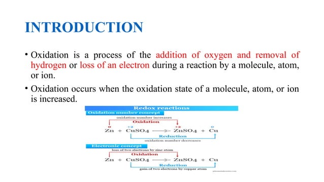 Oxidation Reaction (Process Chemistry "MPC 204T") MSc .pptx