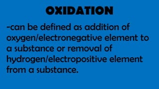 Oxidation and Reduction and Reactions.pptx