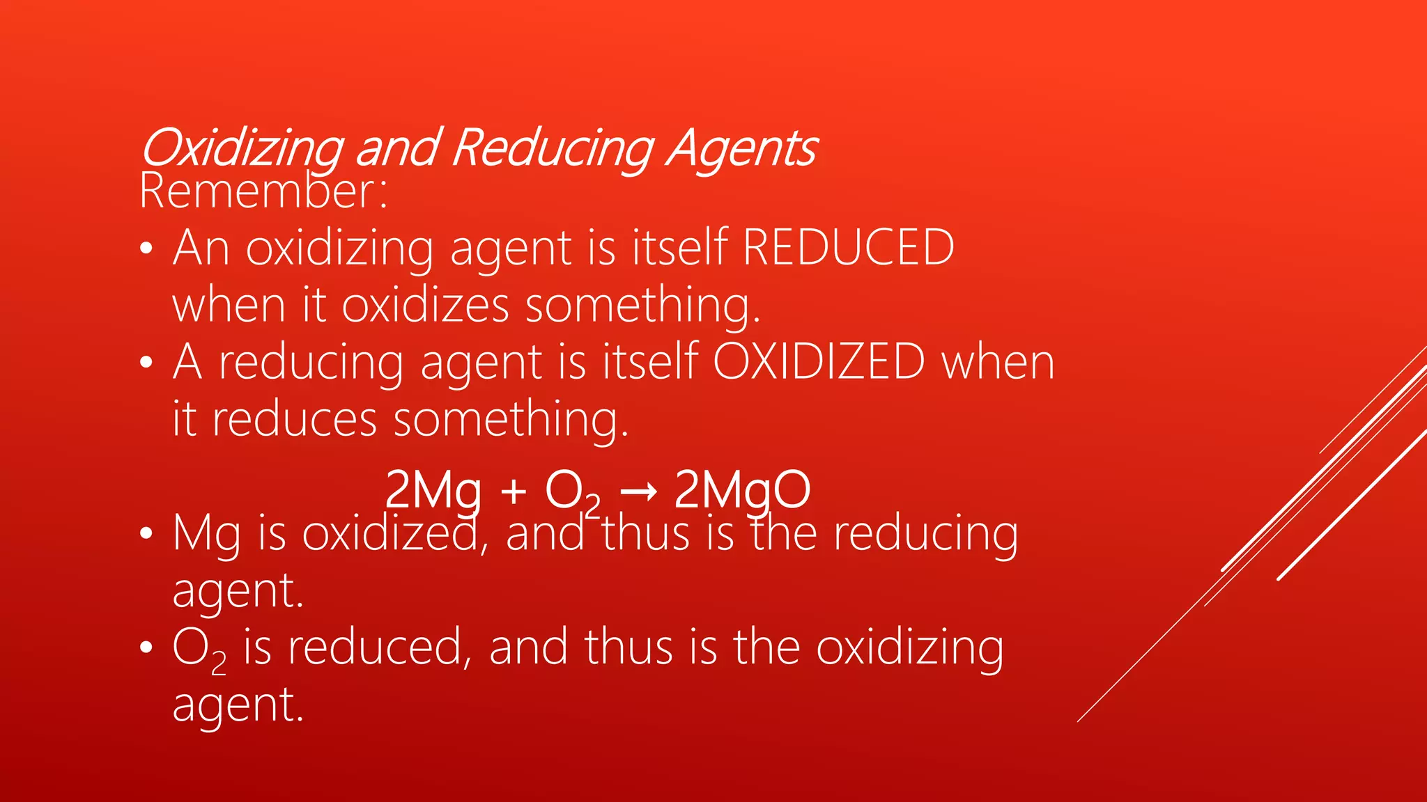 Oxidation reduction reaction | PPTX