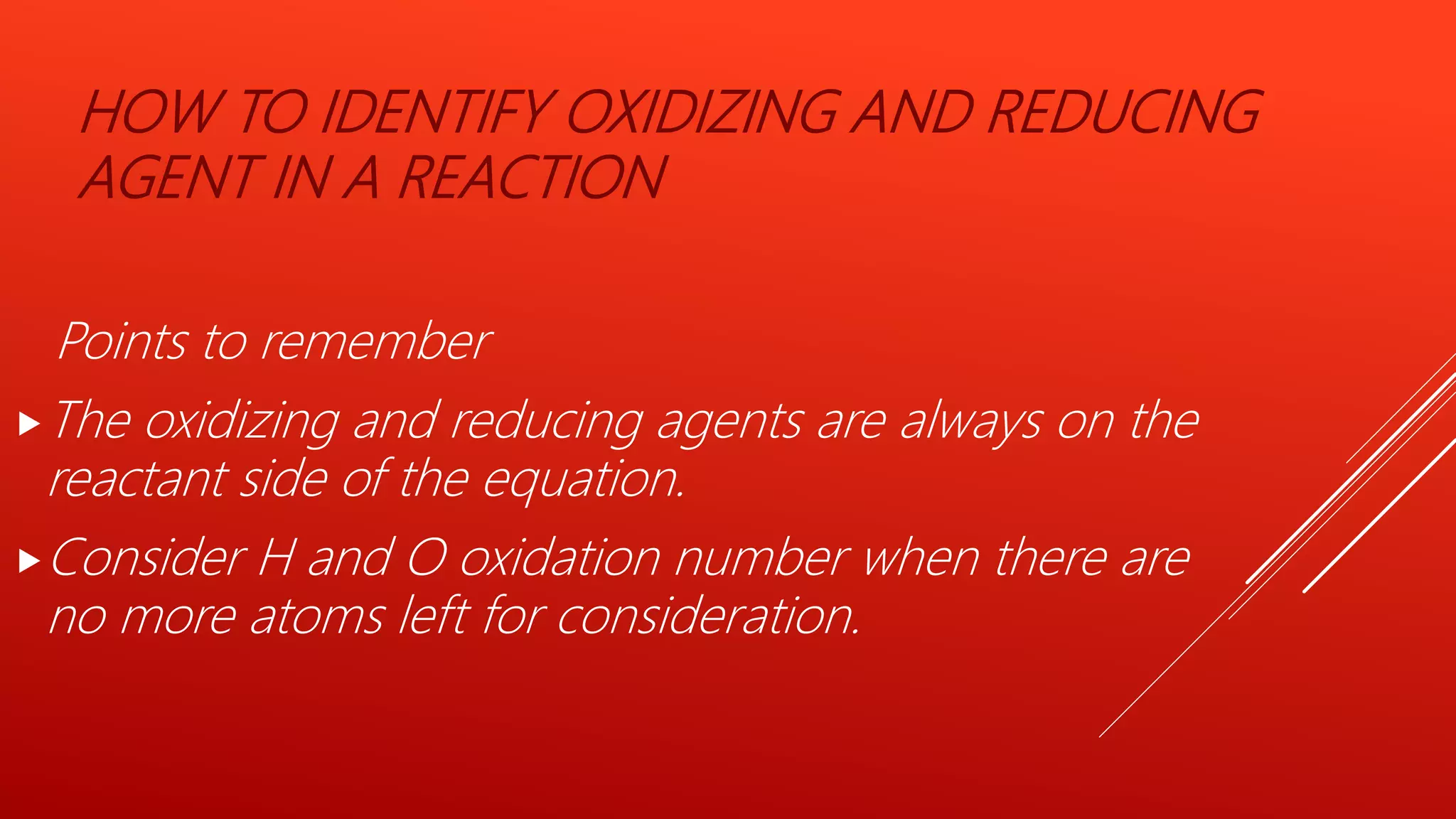 Oxidation reduction reaction | PPTX