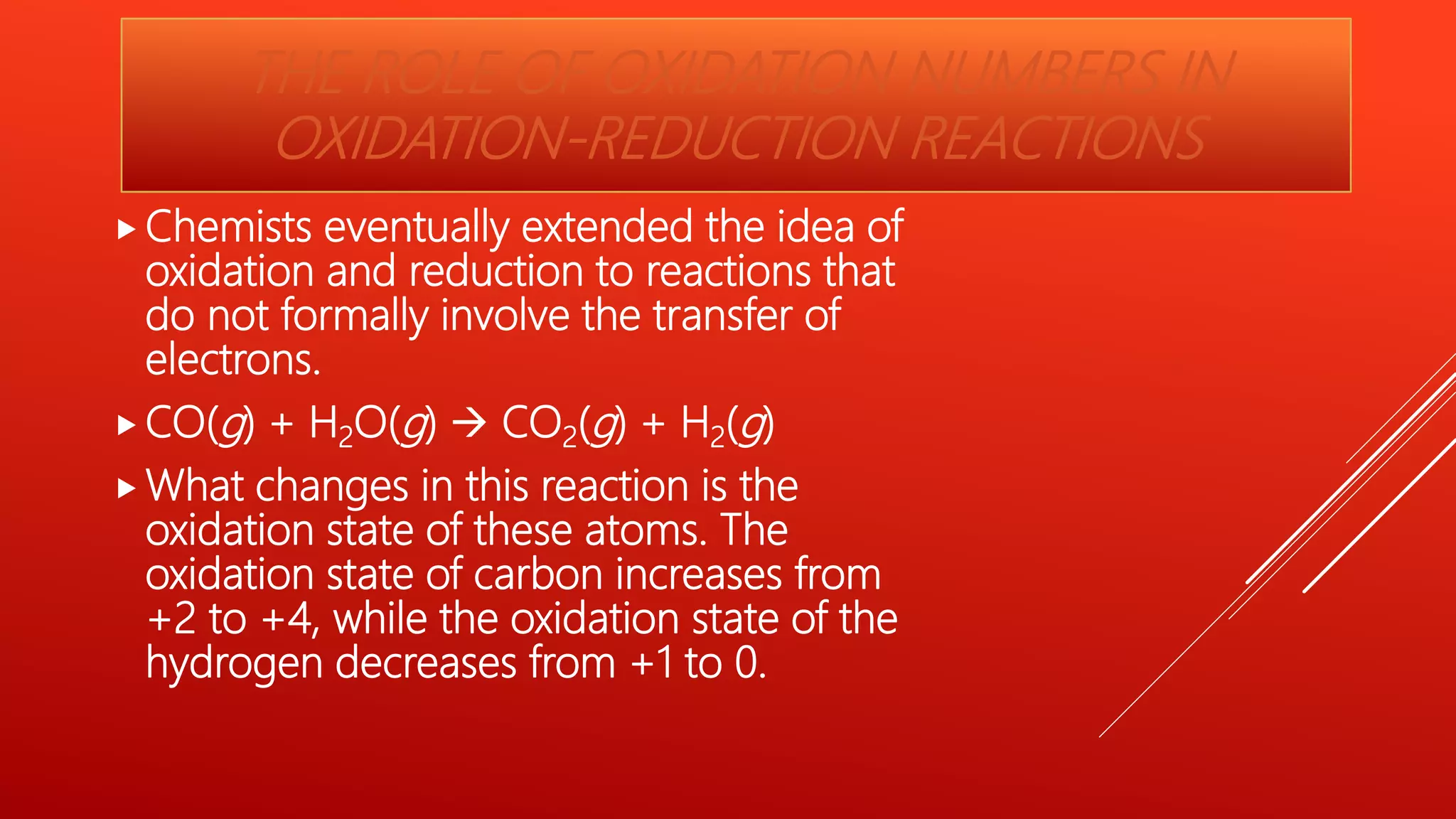 Oxidation reduction reaction | PPTX
