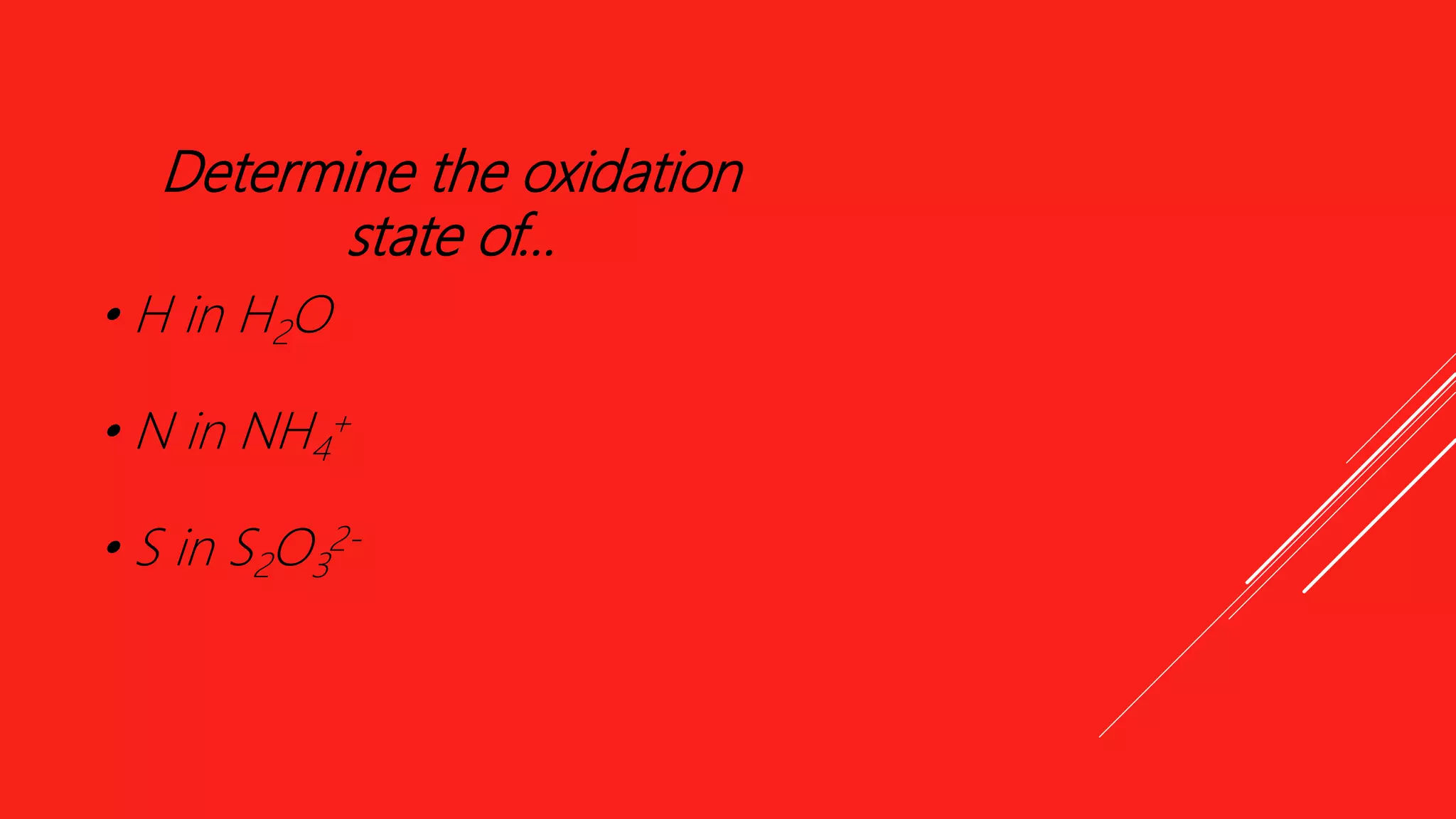 Oxidation reduction reaction | PPTX