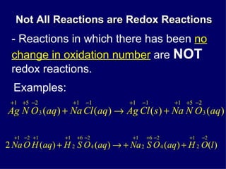 Oxidation reduction reactions | PPT