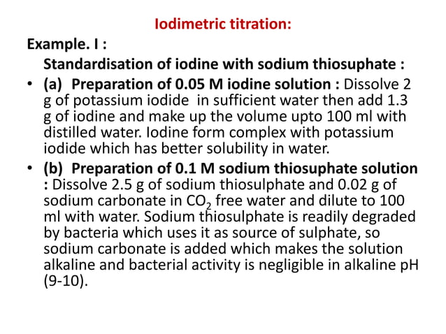 Oxidation reduction titration | PPTX