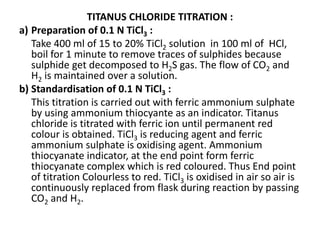 Oxidation reduction titration | PPTX