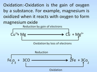 Oxidation and reduction | PPT