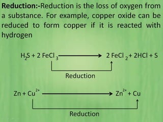 Oxidation and reduction | PPT
