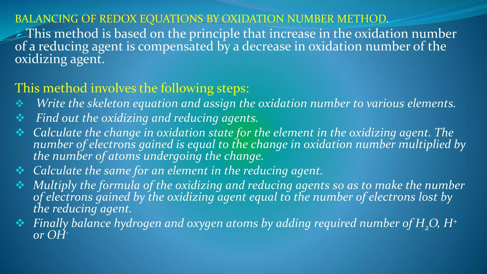 Oxidation and reduction | PPTX
