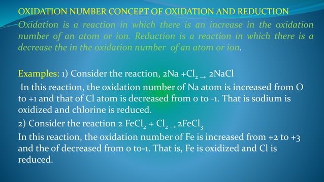 Oxidation and reduction | PPTX
