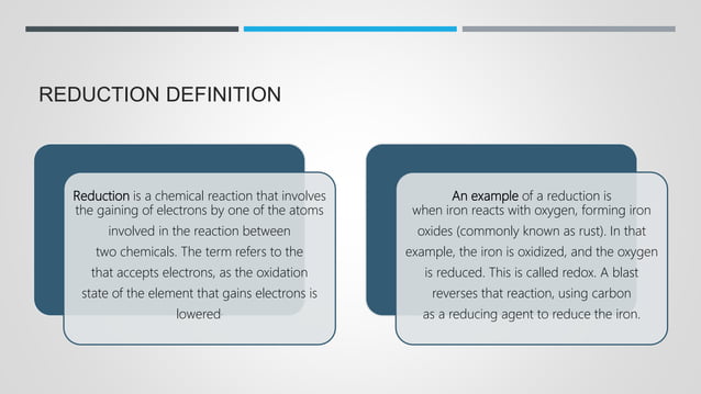 Oxidation and reduction reactions | PPTX