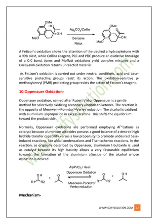 Oxidation of carbonyl compounds | PDF