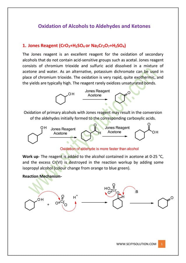 Oxidation of carbonyl compounds | PDF