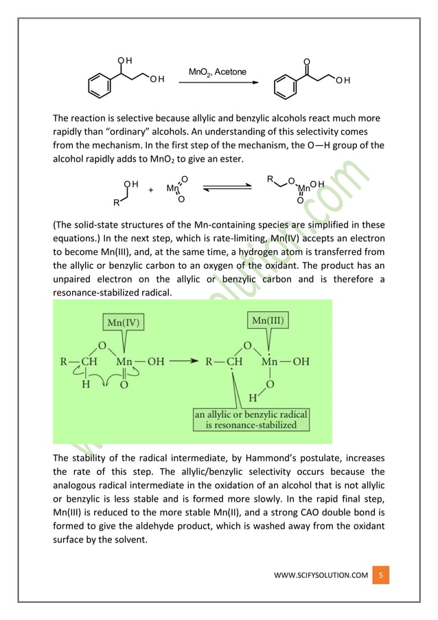 Oxidation of carbonyl compounds | PDF