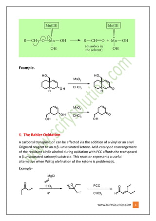 Oxidation of carbonyl compounds | PDF