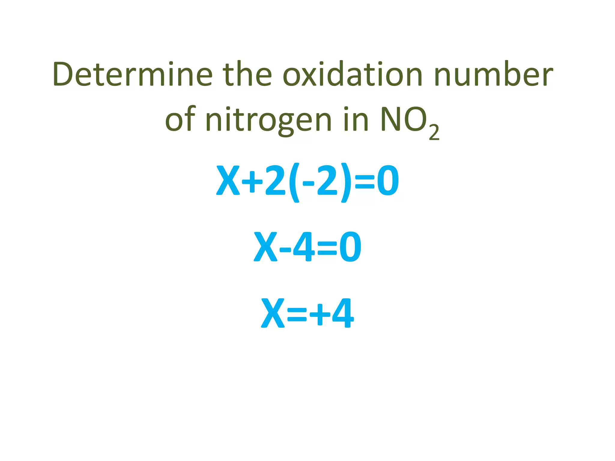 Oxidation numbers | PPTX