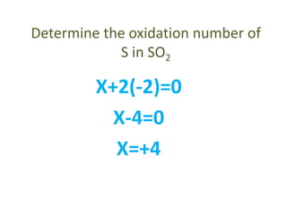 Oxidation numbers | PPTX