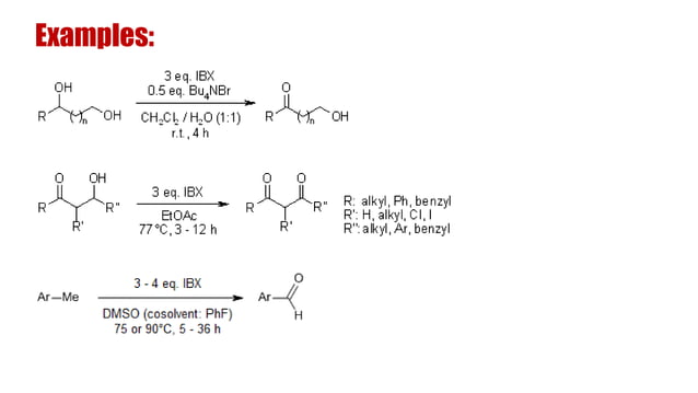 Oxidation of aldehyde & ketones - Iodine, DMSO, Aluminium based ...