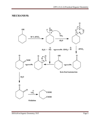 Oxidation of cyclohexanol or preparation of adipic acid | DOC