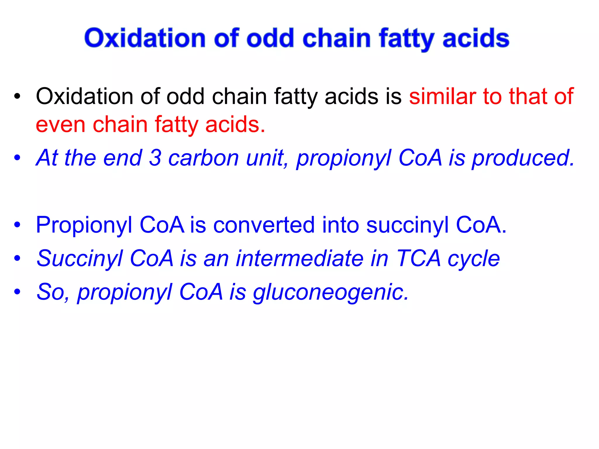 Oxidation of fatty acid | PPT