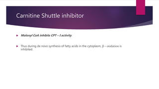 Oxidation of fatty acids | PPTX