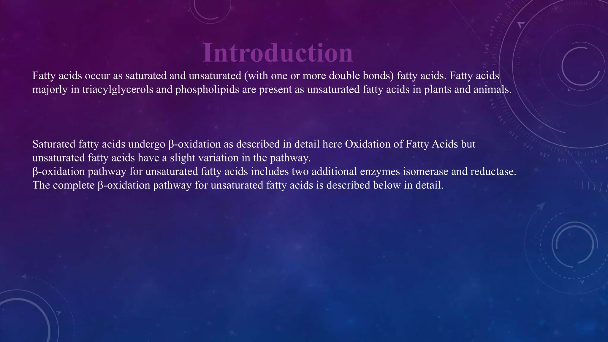 Oxidation of fatty acids ppt | PPTX