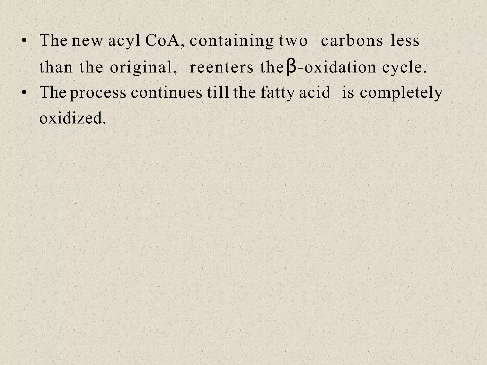 Oxidation of fatty acids ppt mth | PPTX