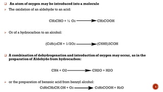 Oxidation (pharmaceutical process chemistry) | PDF