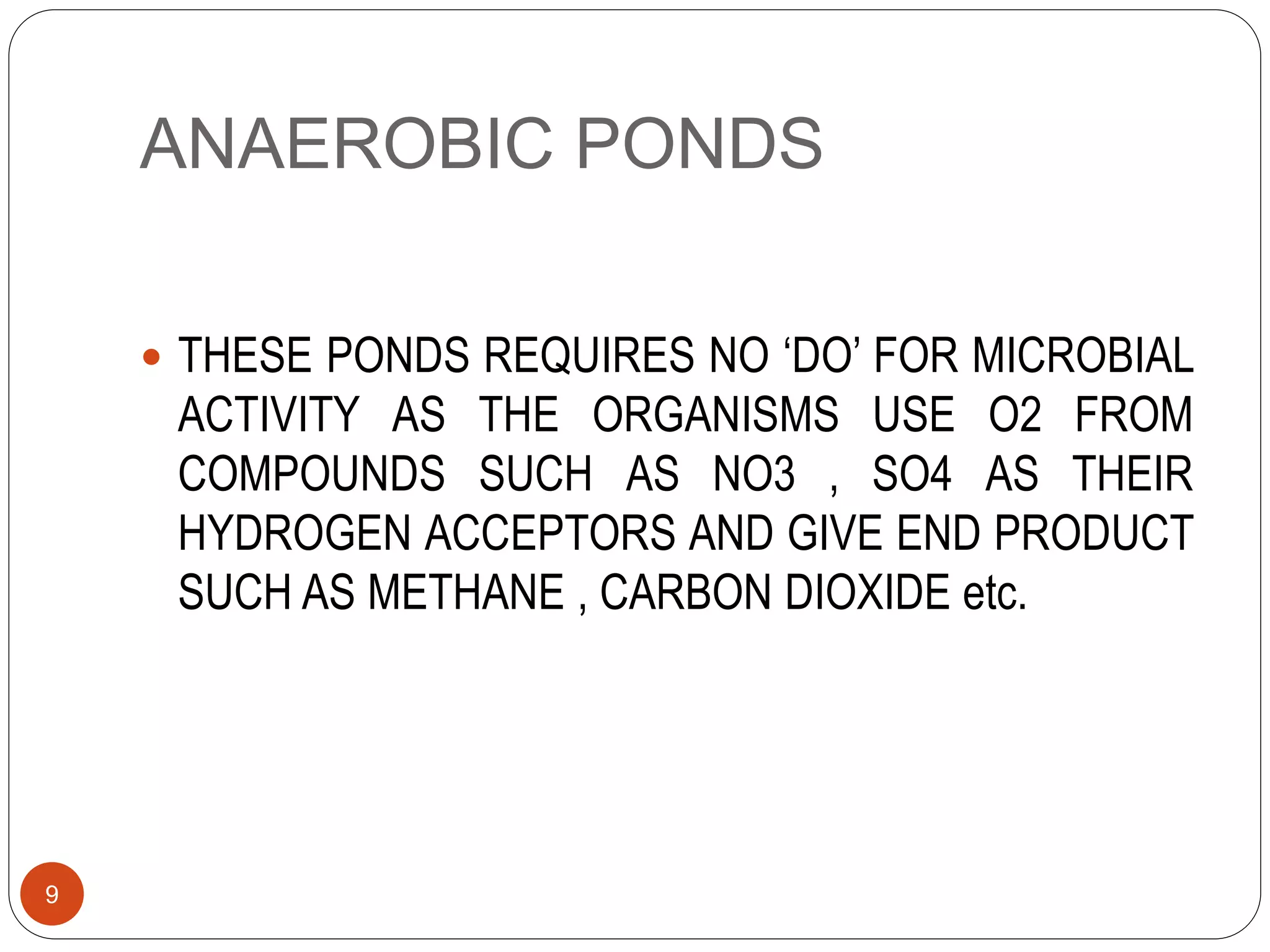 Oxidation pond | PPTX