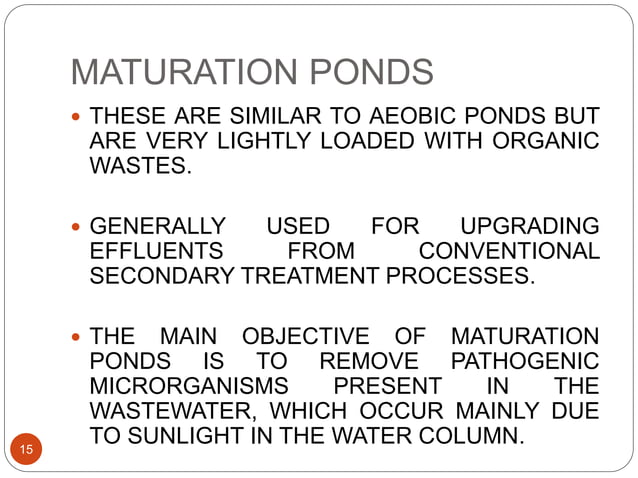 Oxidation pond | PPTX