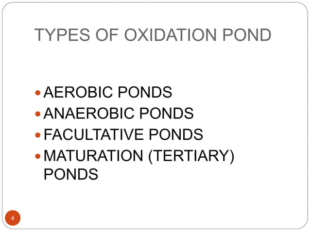 Oxidation pond | PPTX