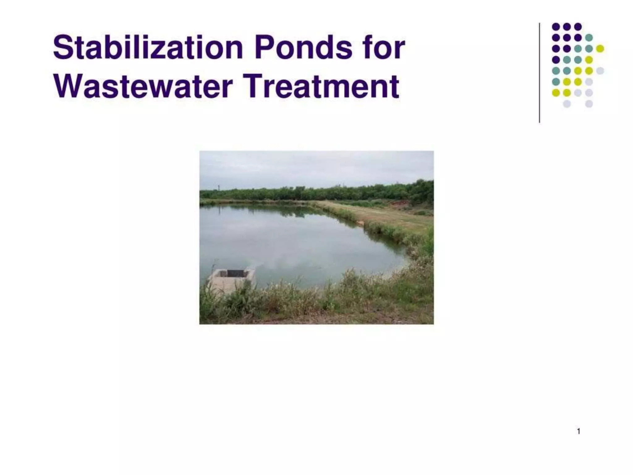 oxidation pond and stabilization pond.ppt