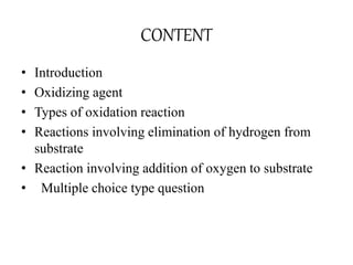 Oxidation ppt | PPTX