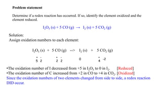 Oxidation reactions | PPTX | Chemistry | Science